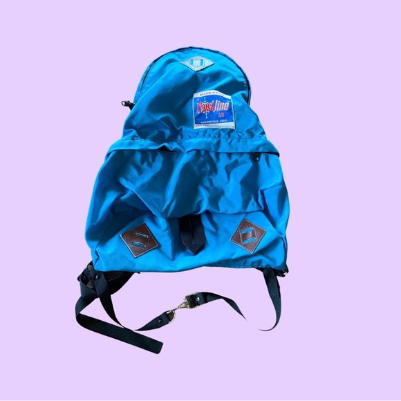 Bags | Vintage 9s Electric Blue Backpack | Poshmark